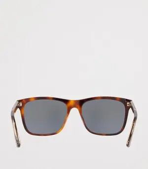 Gucci Acetate Rectangle Sunglasses - Brown