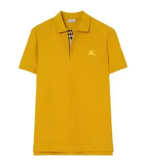 Burberry Cotton Polo Shirt - Yellow