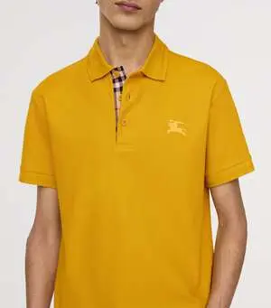 Burberry Cotton Polo Shirt - Yellow