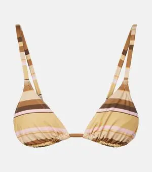 Isabel Marant Étoile Feride Striped Triangle Bikini Top