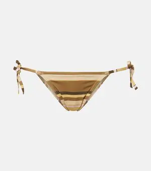 Isabel Marant Étoile Flaviana Printed Bikini Bottoms - Brown