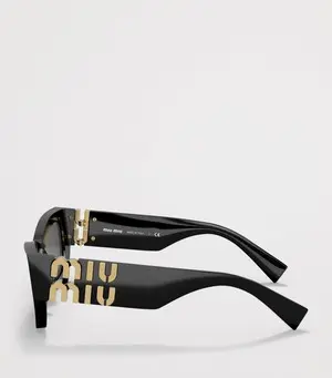 Miu Miu Acetate Rectangle Sunglasses