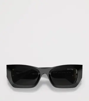 Miu Miu Acetate Rectangle Sunglasses
