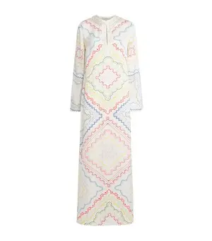 MARY KATRANTZOU Collins Maxi Kaftan - White