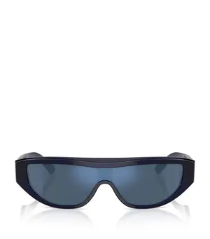 FERRARI Acetate Rectangle Sunglasses - Blue