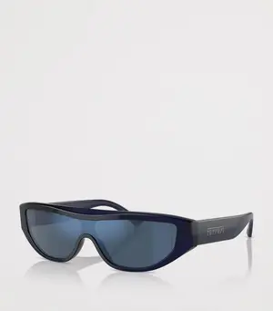 FERRARI Acetate Rectangle Sunglasses - Blue