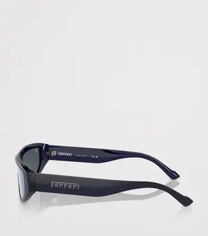 FERRARI Acetate Rectangle Sunglasses - Blue