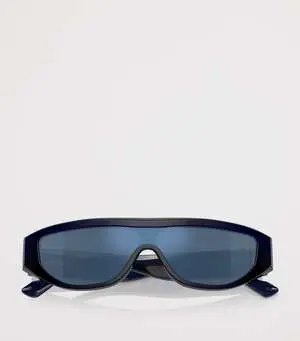 FERRARI Acetate Rectangle Sunglasses - Blue