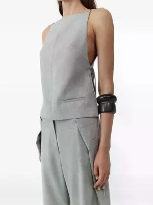 ST. AGNI Square-neck Top