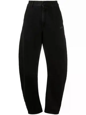 Off-White High-waisted Bootcut Jeans - Black