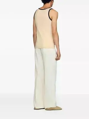 Sandro Cotton Vest Top With Patch Detail