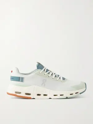 On Cloudnova Form 2 Mesh And Rubber-trimmed Lace-up Sneakers - Blue
