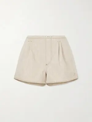Jacquemus De-nîmes Amelo Pleated Shorts - Neutrals