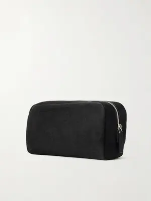 THE ROW Astra Suede Pouch - Black