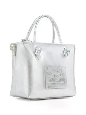 V°73 Logo-patch Tote Bag - Silver