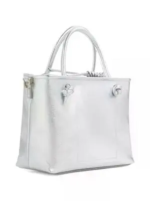 V°73 Logo-patch Tote Bag - Silver