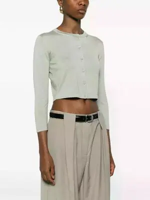 Max Mara Buttoned Cropped Cardigan