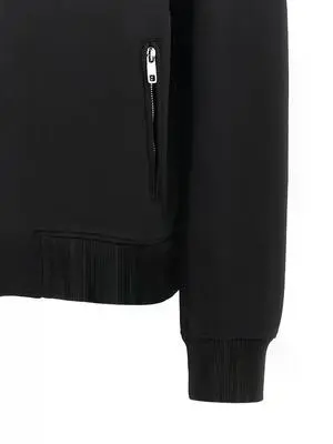 Dolce & Gabbana Hooded Zip-up Sweatshirt - Black
