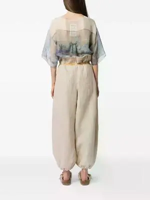 ANNTIAN Tie-detail Trousers