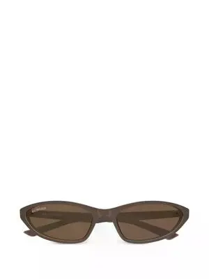 Balenciaga Geometric Sunglasses - Brown