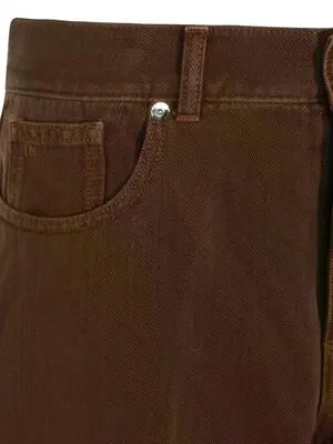 NINE:INTHE:MORNING Pocket Straight Jeans - Brown