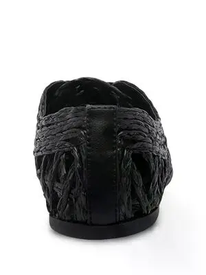 PALOMA BARCELO Cora Sneakers With Raffia Detailing
