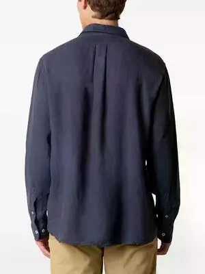 Brooks Brothers Spread-collar Linen Shirt - Blue