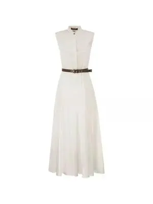Max Mara Belted Maxi Dress