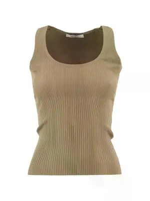 Max Mara Ribbed Tank Top - Neutrals