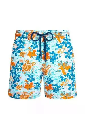 Vilebrequin Floral Print Swim Shorts White