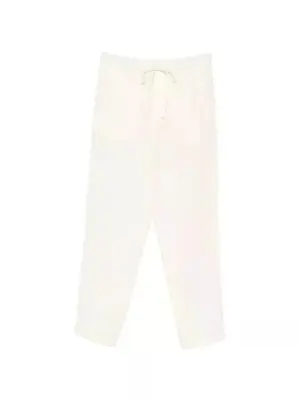 120% Lino Drawstring Trousers - Neutrals