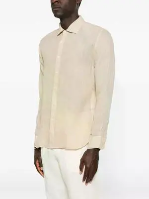 120% Lino Buttoned Long-sleeve Shirt