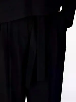 Herno Textured Finish Wide Leg Trousers