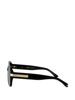 Dsquared2 Square Frame Double Bridge Sunglasses - Black