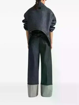 Givenchy Cuffed Wide-leg Jeans