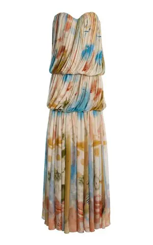Ulla Johnson Reverie Strapless Silk Gown Multi
