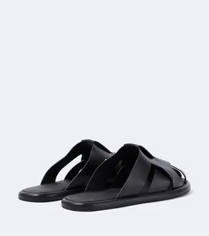 Giorgio Armani Leather Sandals