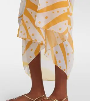 CALA DE LA CRUZ Luana Printed Beach Cover-up