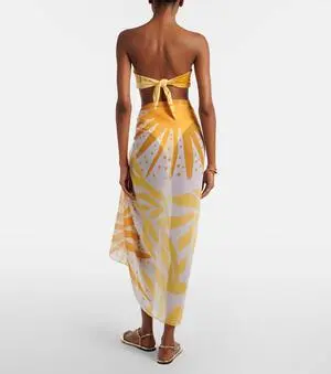 CALA DE LA CRUZ Luana Printed Beach Cover-up