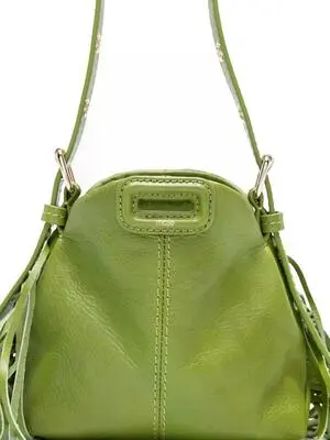 Maje Mini Miss M Fringed Tote Bag - Green