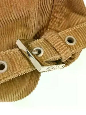 Fendi Corduroy Handbag - Neutrals