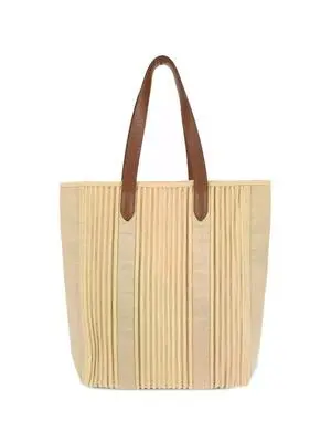 Hermès 2008 Canelee Cabas Calicut Tote Bag - Neutrals