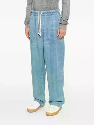 Officine Générale Ferry Relaxed Fit Denim Trousers