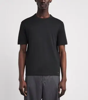 Simkhai Silk-blend Duke T-shirt - Black