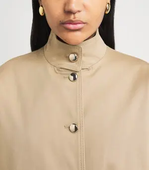 Maje Cotton High-neck Bomber Jacket