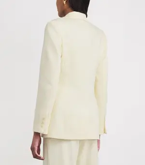 Maje Double-breasted Notched Lapel Blazer