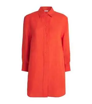 ERES Linen Oversized Shirt - Red