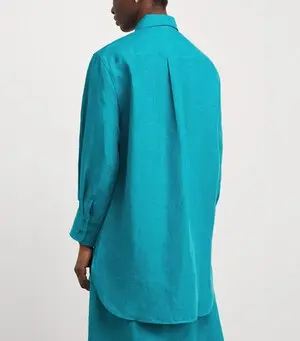 ERES Linen Oversized Shirt - Blue
