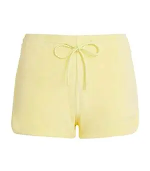 Hunza G Hunza G Cotton Terry Towelling Shorts Yellow