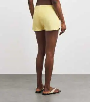 Hunza G Cotton Terry Towelling Shorts - Yellow